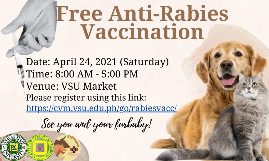CVM Offers Free Rabies Vaccination Service- Book Now! | Faculty of ...